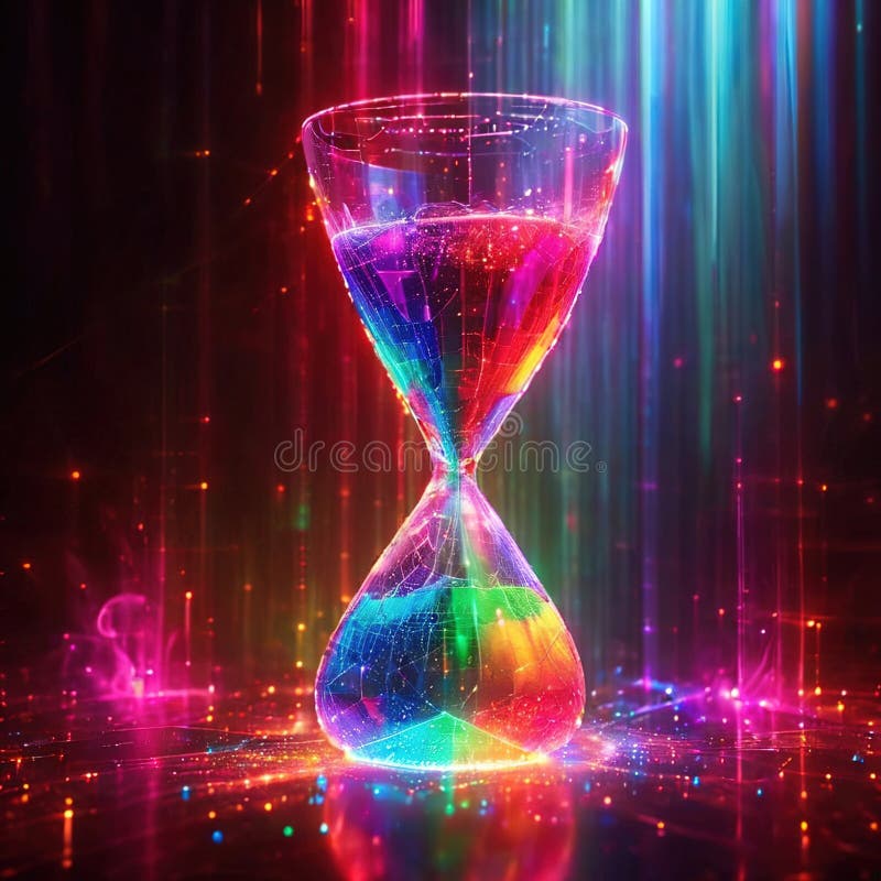 Hourglass Time, Virtual Digital Online Representation, Virtual Data ...