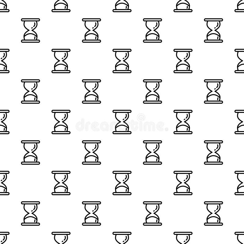 Hourglass Timer Pattern Seamless Stock Vector - Illustration of pattern ...
