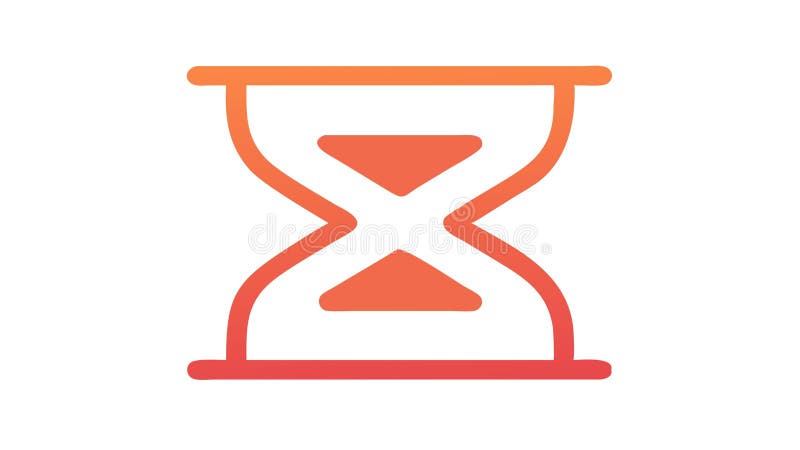 Hourglass Timer Sand Clock Outline Vector Icon, Vector Design ...