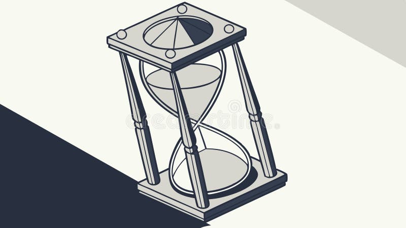 Hourglass Timer Sand Clock. Time Passing Measurement. Vector Design ...