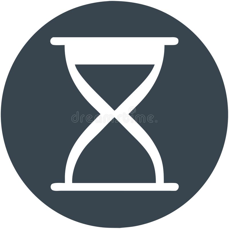 Hourglass Timer Vector Symbol for Time Management and Productivity ...