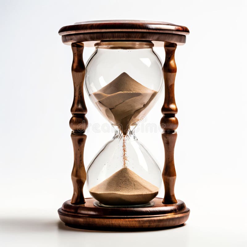 Hourglass Timer a Vintage Hourglass Timer with Two Connected La Stock ...