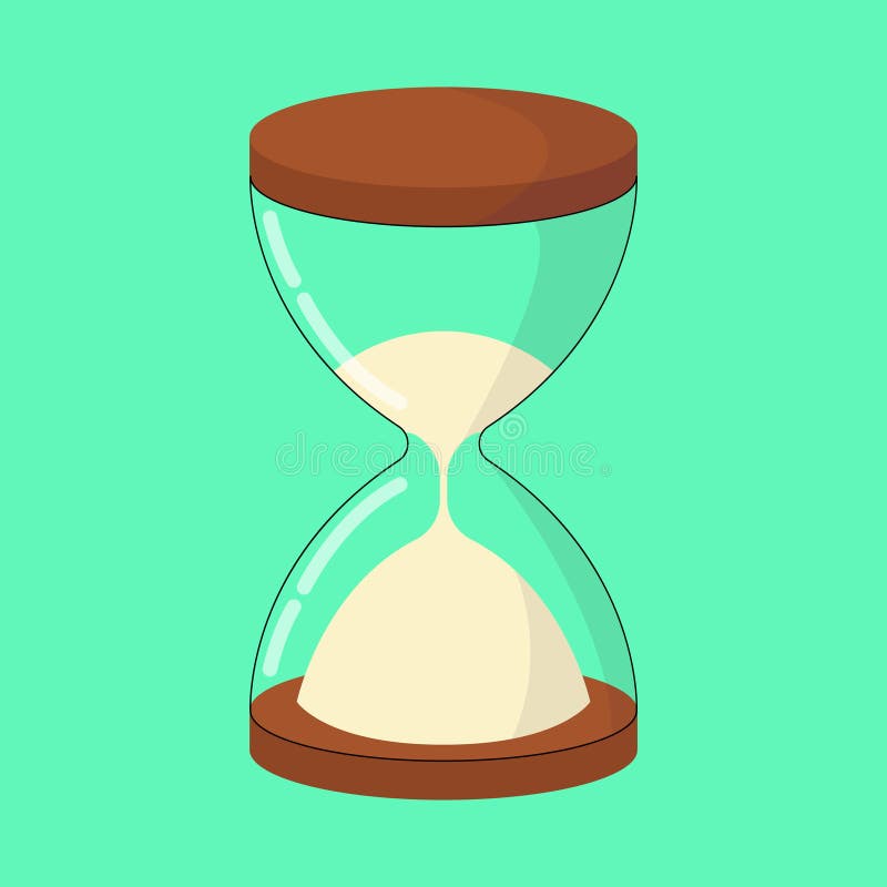 Sand Clock. Vector. Hourglass Logo. Business Icon. Deadline Concept ...