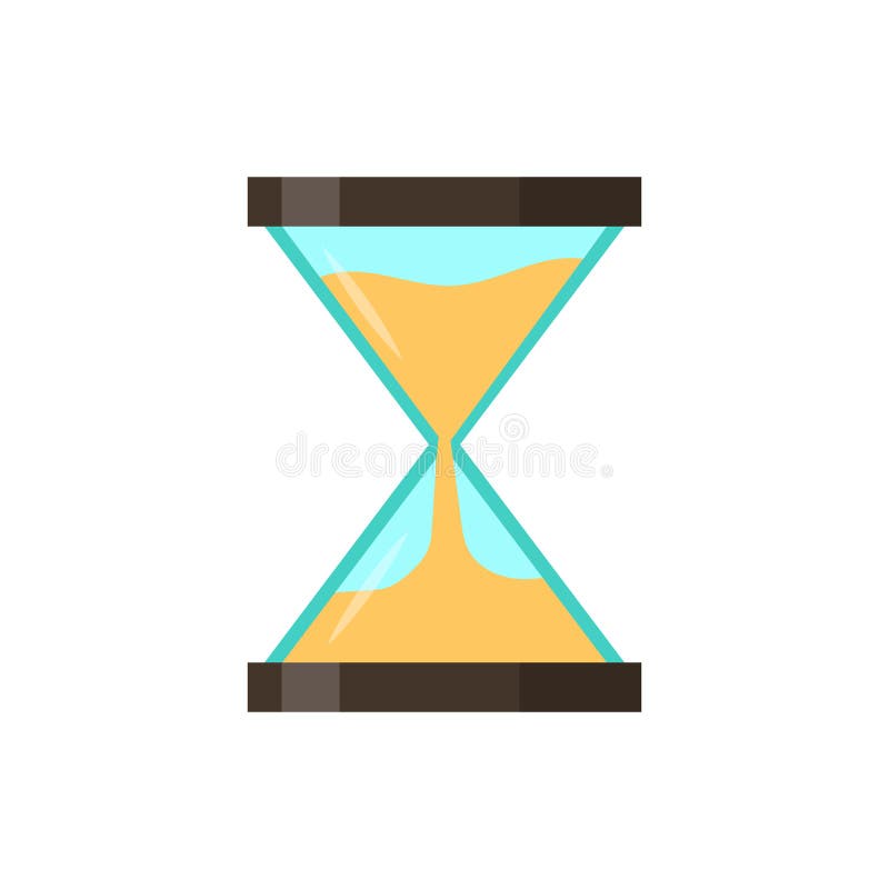 Hourglass Vector. Hourglass Illustration in Flat Style Stock Vector ...