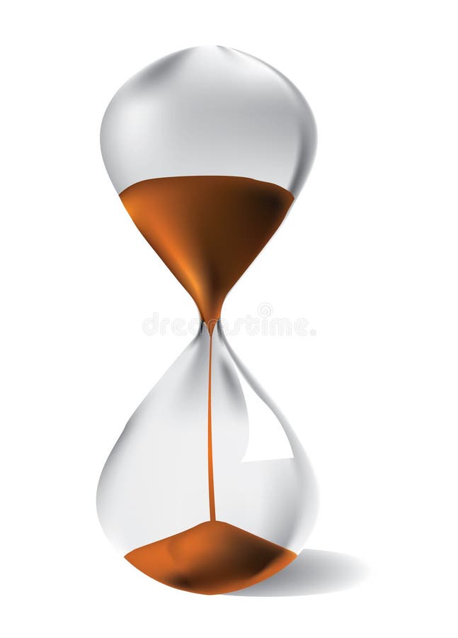 Hourglass vector mesh stock vector. Illustration of minute - 14493642
