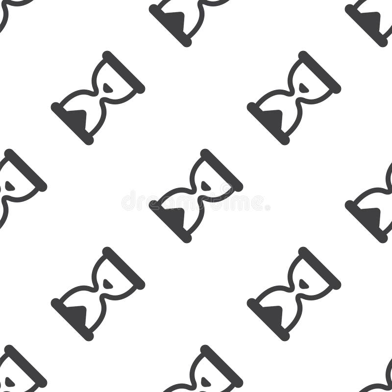 Hourglass, Vector Seamless Pattern Stock Vector - Illustration of ...