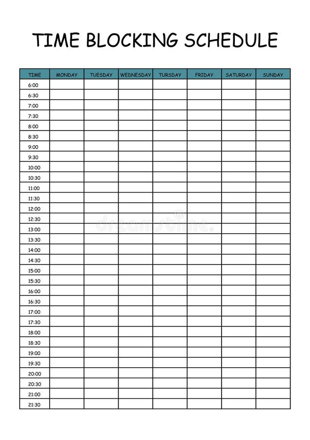 Time Management Weekly Schedule Template Great Idea! (and So Useful