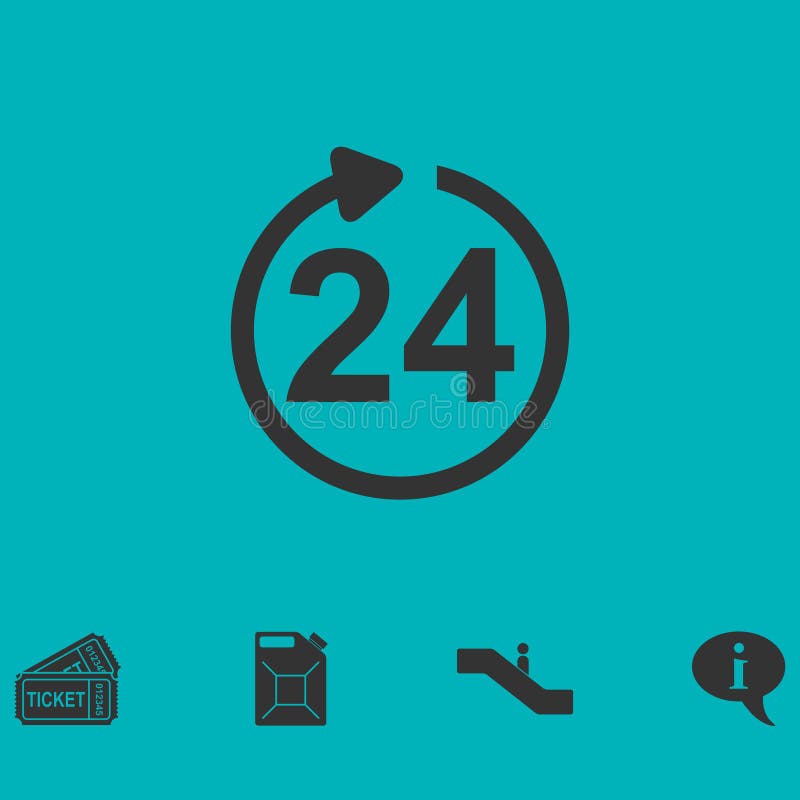 24/7 hours delivery stock vector. Illustration of ball - 18554580