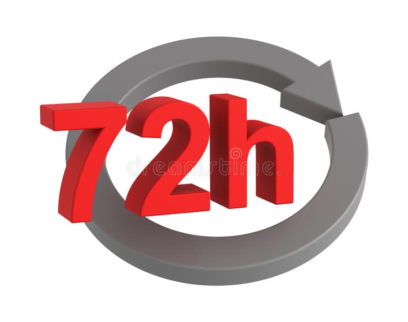 72 hours delivery sign stock illustration. Illustration of delivery ...