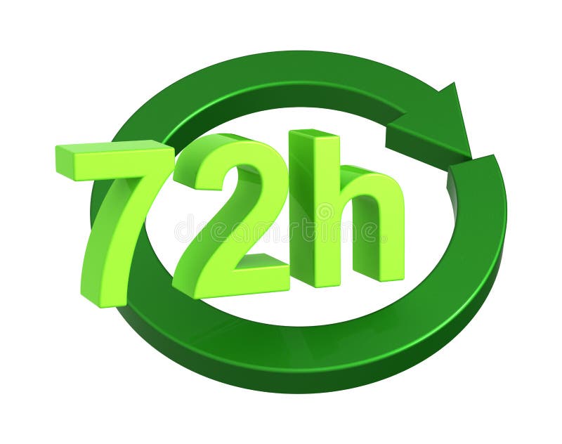 72 hours delivery sign stock illustration. Illustration of delivery ...