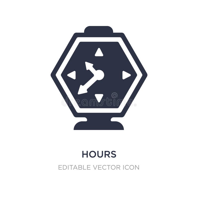 Hours Icon on White Background. Simple Element Illustration from UI ...