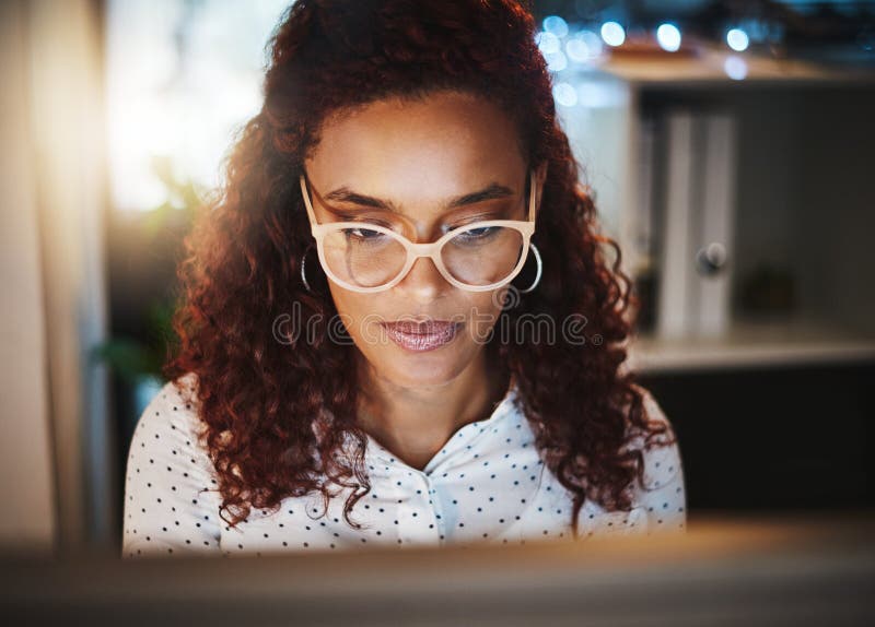 12 Hours Later and Shes Still Going Strong. a Young Businesswoman Using ...