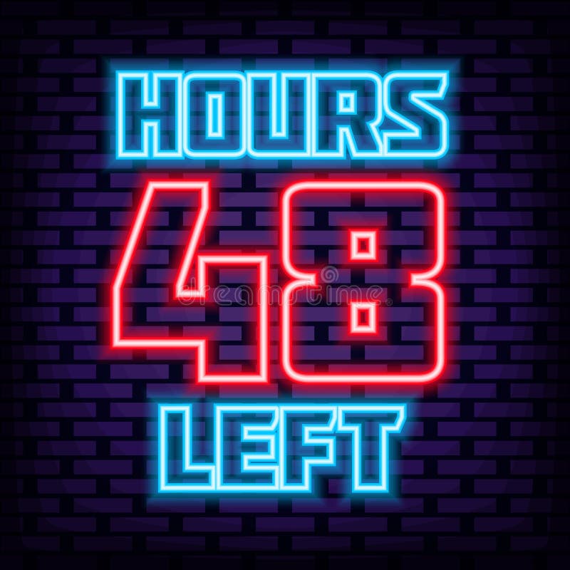 48 Hours Left Stock Illustrations – 12 48 Hours Left Stock ...