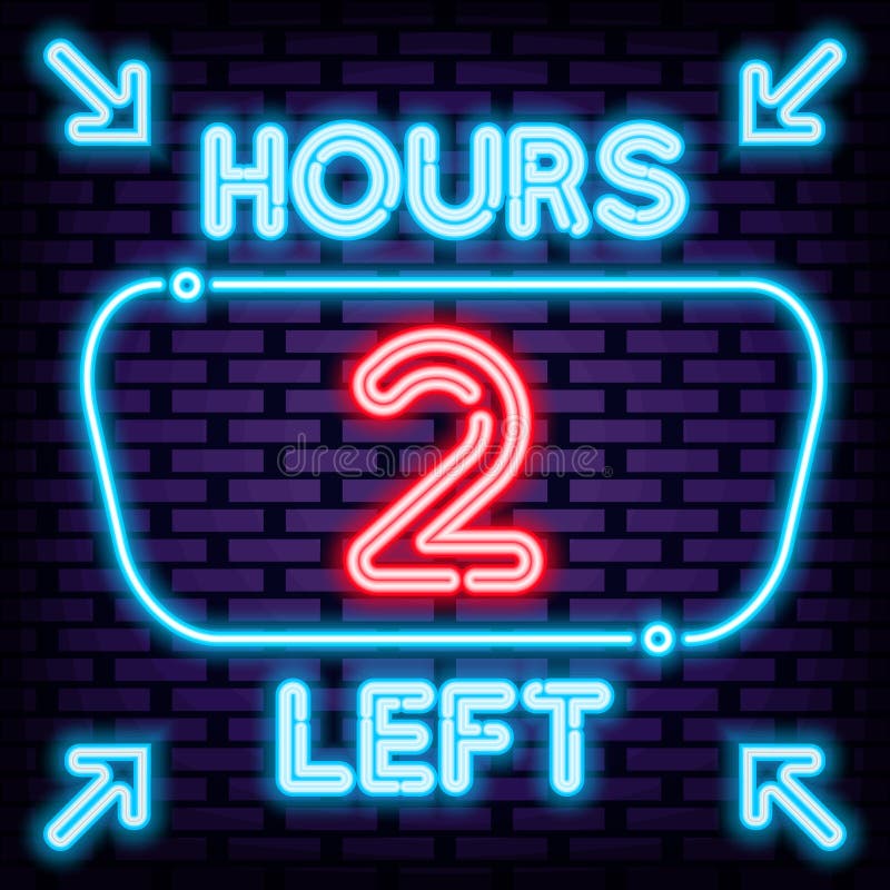 24 Hours Left Icon in Flat Style. All Day Business and Service Vector ...