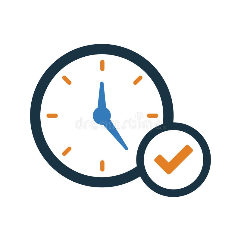 Hours, Punctuality, Time Icon. Editable Vector Logo Stock Illustration ...
