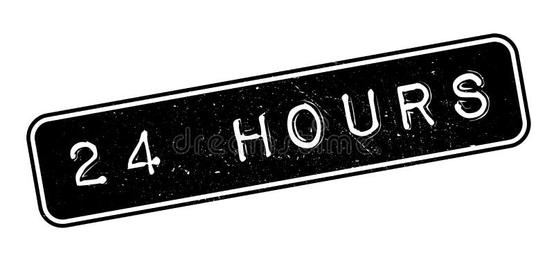 24 hours rubber stamp stock illustration. Illustration of symbol - 83187760