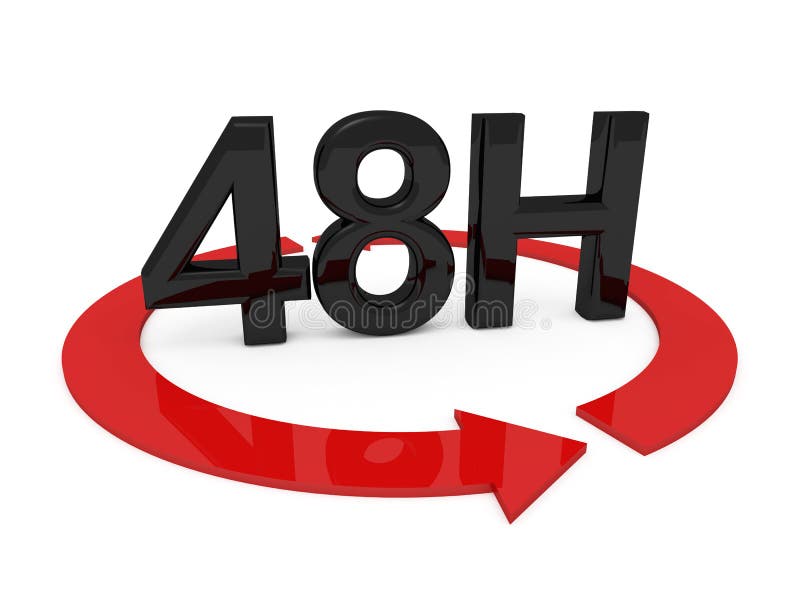 48 hours delivery sign stock illustration. Illustration of shape - 15282319