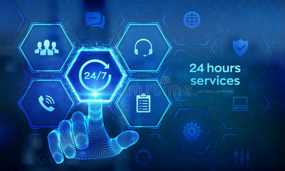 24 Hours Servises. 24-7 Support. Technical Support. Customer Help. Tech ...