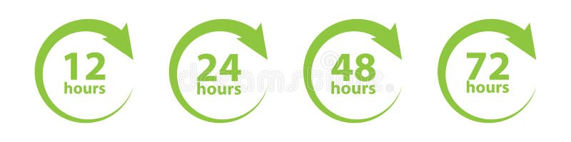 2 Hours Timer Vector Symbol Black Color Stock Vector - Illustration of ...