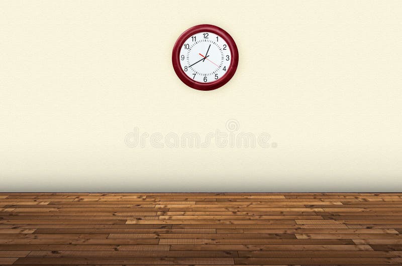 Hours on a wall stock photo. Image of object, interior - 64876324
