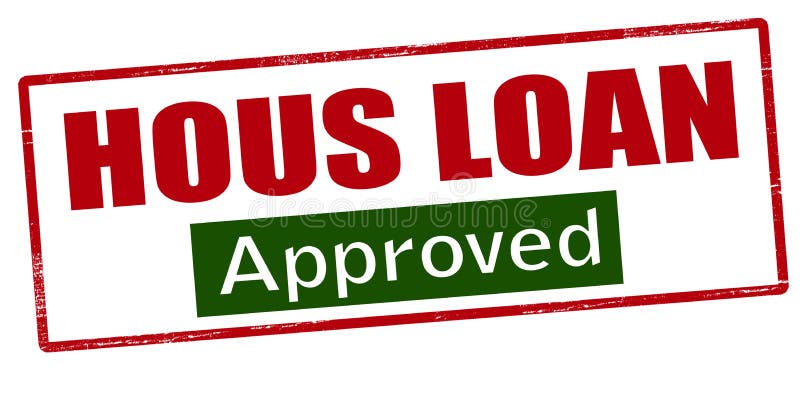 Hous loan aproved stock illustration. Illustration of rectangular ...