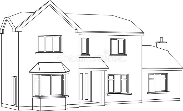 Detached House Stock Illustrations – 7,622 Detached House Stock ...
