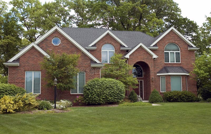 Upper class luxury home stock image. Image of neighborhood - 890663