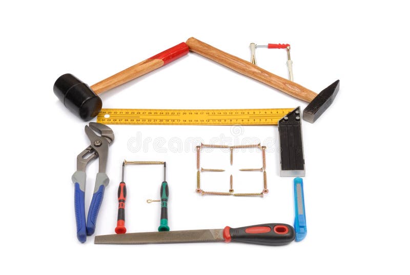 Tools House stock photo. Image of isolated, construction - 3811482
