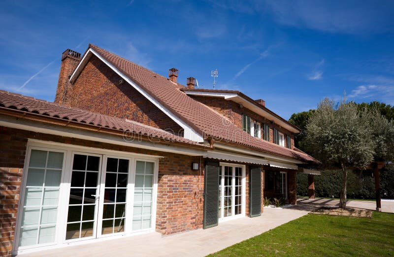 House stock photo. Image of real, brick, expensive, house - 576098