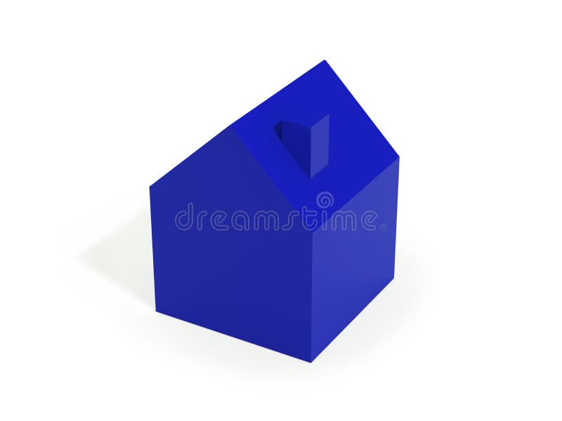 Midnight House stock photo. Image of home, chimney, comfort - 4299774