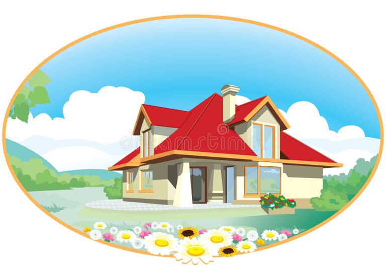 Small Beige House Stock Illustrations – 6,982 Small Beige House Stock ...