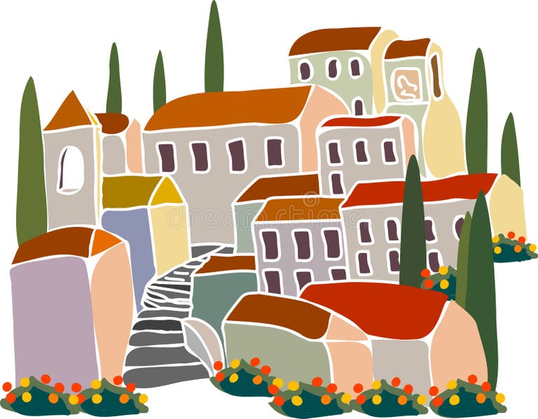 Italian Villa House Stock Illustrations – 1,641 Italian Villa House ...