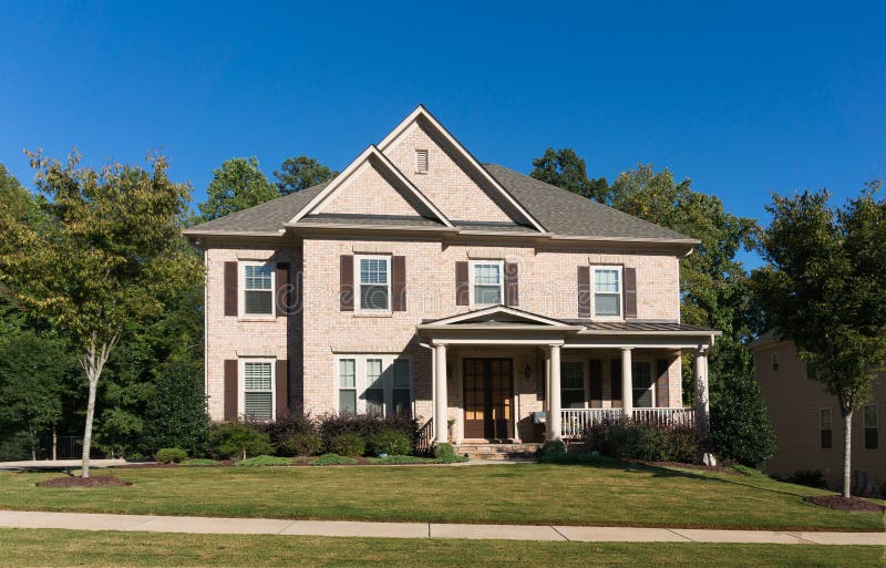 House in an Afternoon Sun Light Stock Photo - Image of triangle, home ...