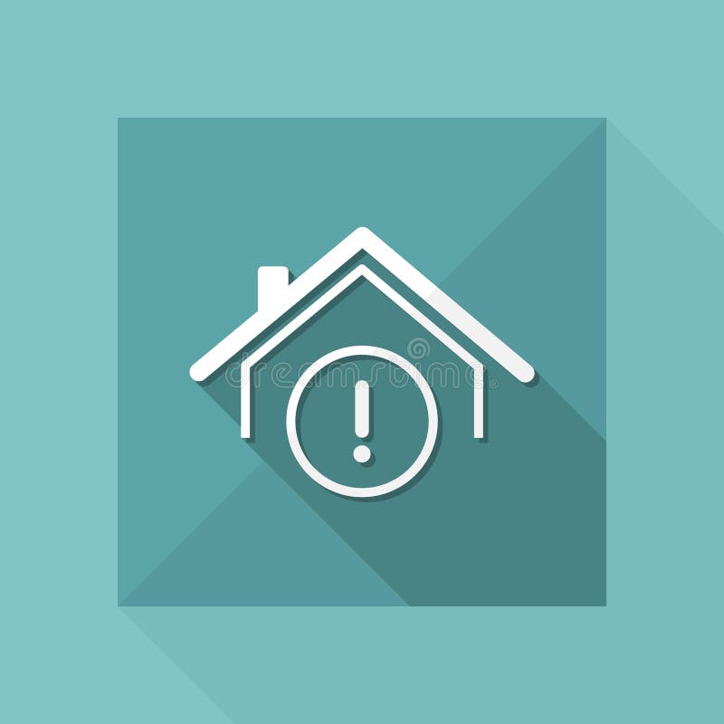 House Alert - Vector Web Icon Stock Vector - Illustration of protector ...