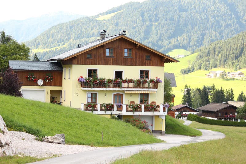House in the Alps stock photo. Image of forest, house - 43298900