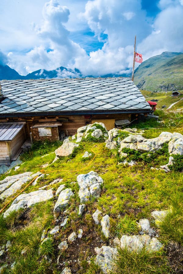 House in Alps stock image. Image of scenic, alpine, mountain - 209252723