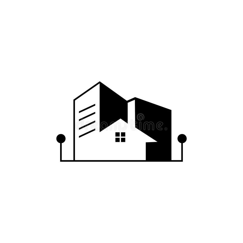 Architect House Building Logo Design Hammer Vector Illustration Stock ...