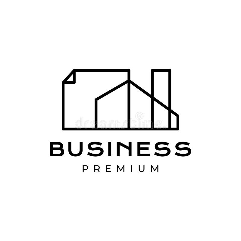 House Architecture Logo Design Minimalist Vector Stock Vector ...