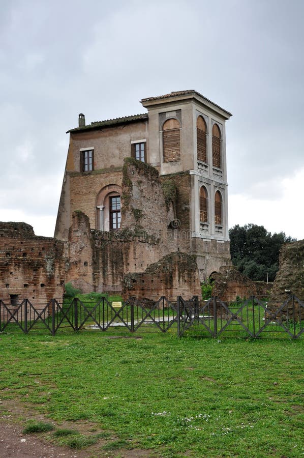 House of Augustus at Palatine Hill in Rome. Stock Image - Image of ...