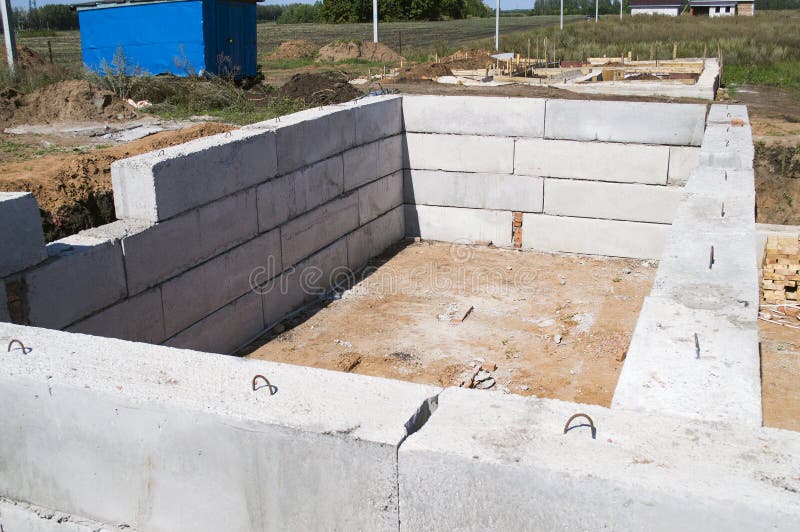House base stock photo. Image of concrete, site, solid - 48820954