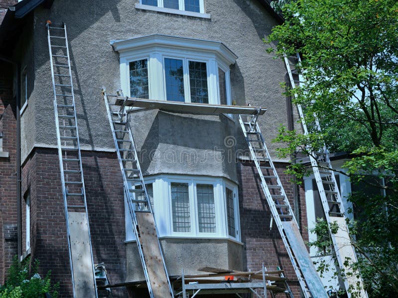 House being repaired stock photo. Image of facade, house - 327509410
