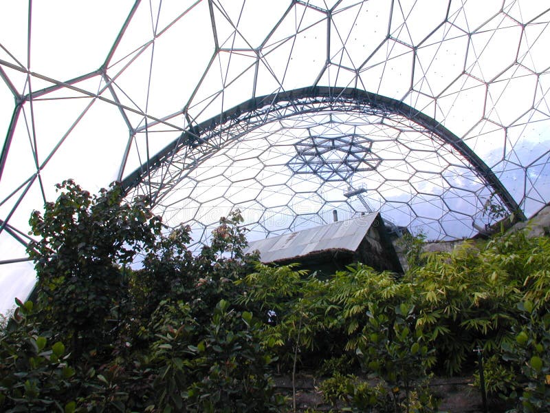 Eden Project - Biome stock photo. Image of biome, plants - 16608