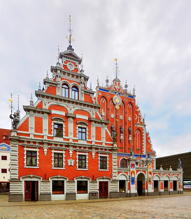 House of the Blackheads, Riga Stock Image - Image of latvija, facade ...