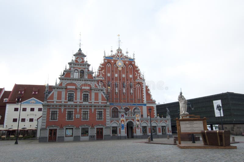 House of the Blackheads, Riga, Latvia Stock Photo - Image of latvia ...