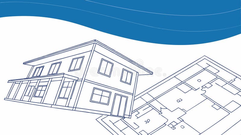 House Blueprint Design, Architecture and Construction Vector Design ...