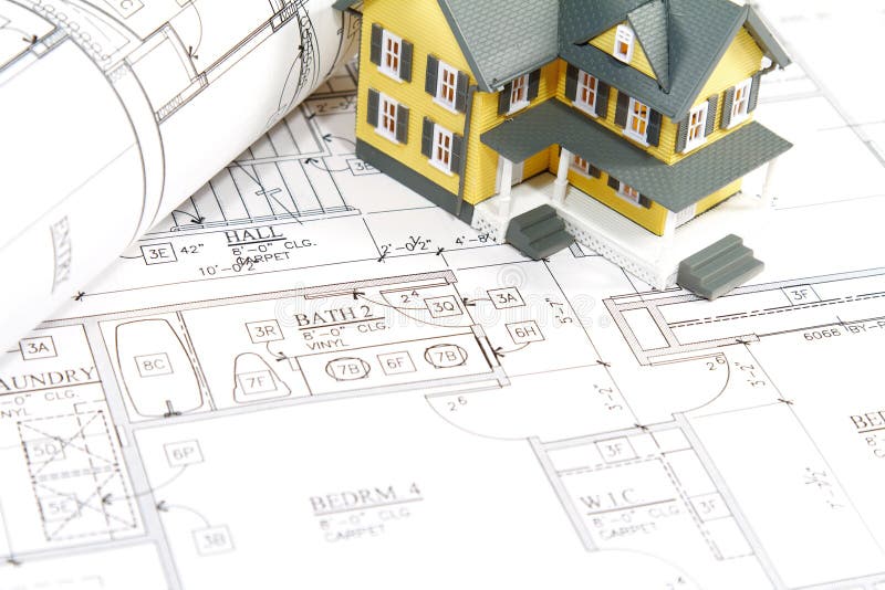 House Blueprints stock photo. Image of detached, architectural - 15050216