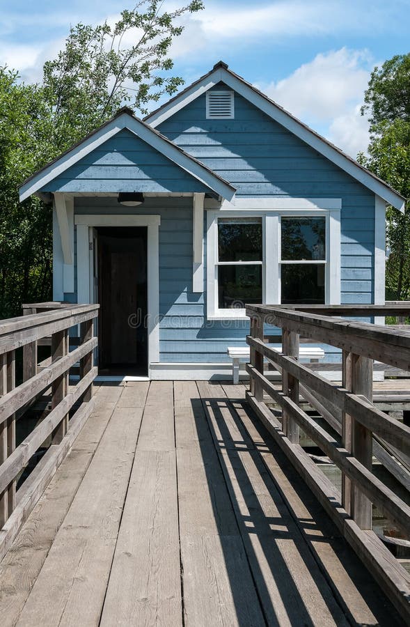 House on Boardwalk stock image. Image of railings, open - 33325703