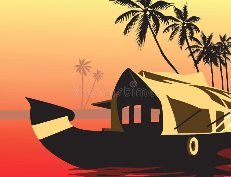 House Boat stock vector. Illustration of passenger, house - 3663124