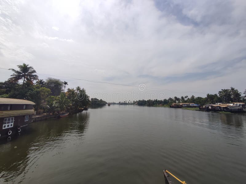 House Boat Tourism in Kerala Stock Image - Image of kerala, shore ...