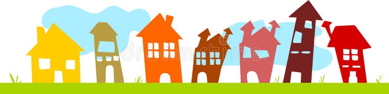 Clip Art House Border Stock Illustrations – 1,080 Clip Art House Border ...